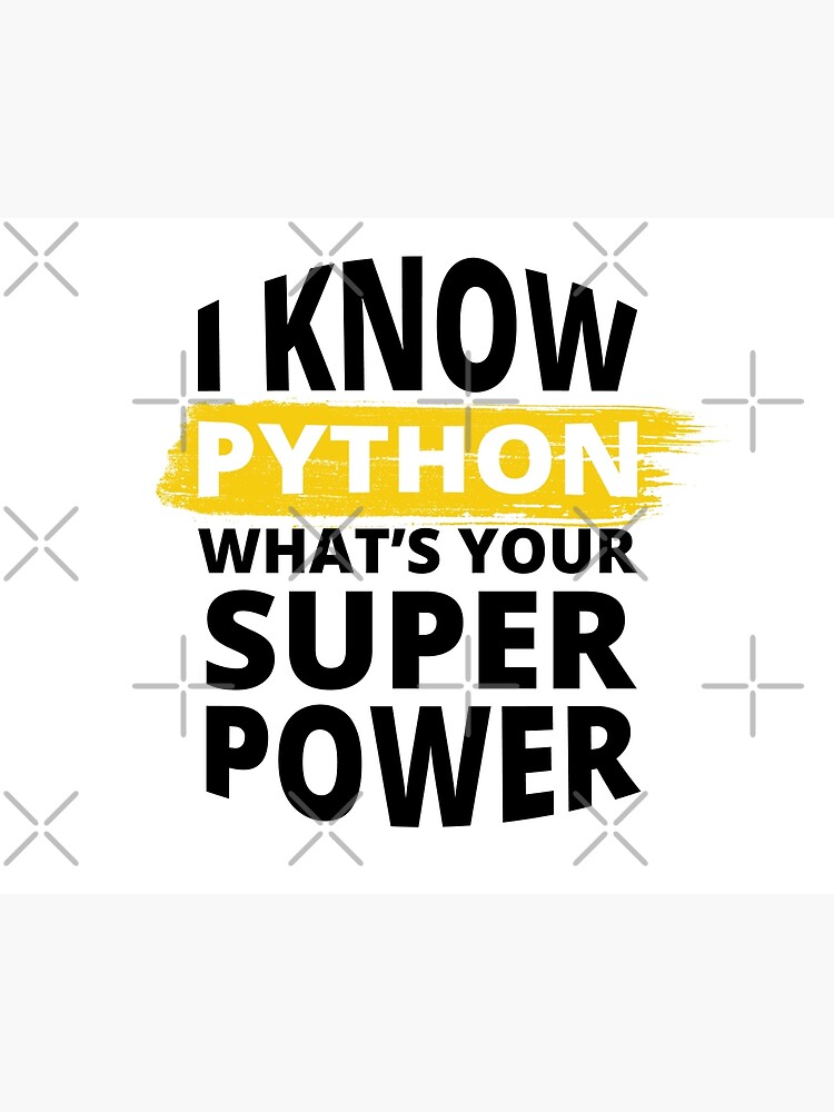 "I Know Python - Funny Programming Jokes - Light Color" Art Print by ...