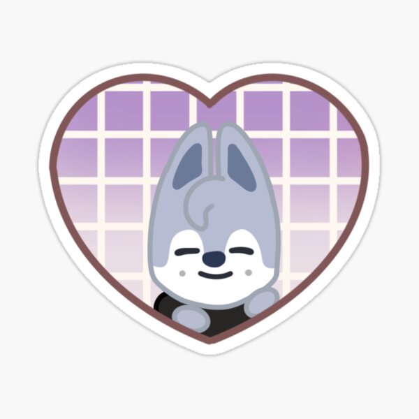 "Stray kids - skzoo Wolf chan" Sticker by MomosDrawing | Redbubble