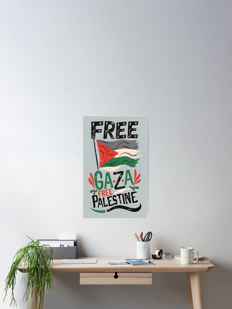 "Free palestine - Free Gaza - Colorful Free Gaza" Poster for Sale by ...