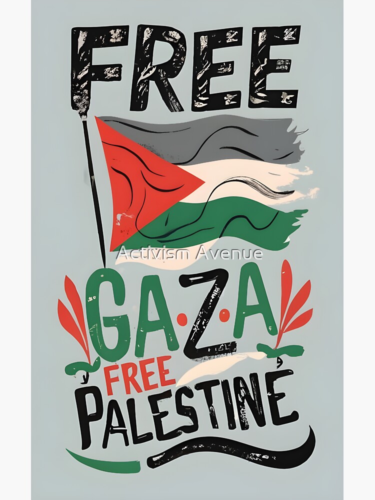 "Free palestine - Free Gaza - Colorful Free Gaza" Sticker for Sale by ...