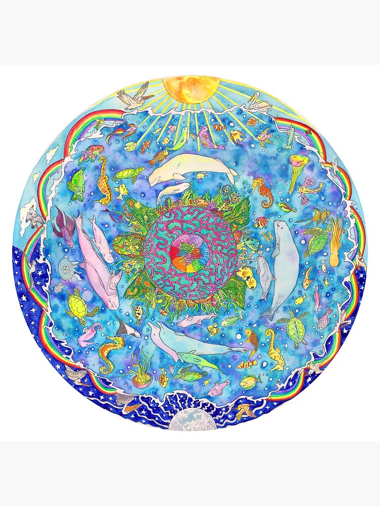 "The OCEAN mandala" Canvas Print for Sale by DiNOandDARTart | Redbubble