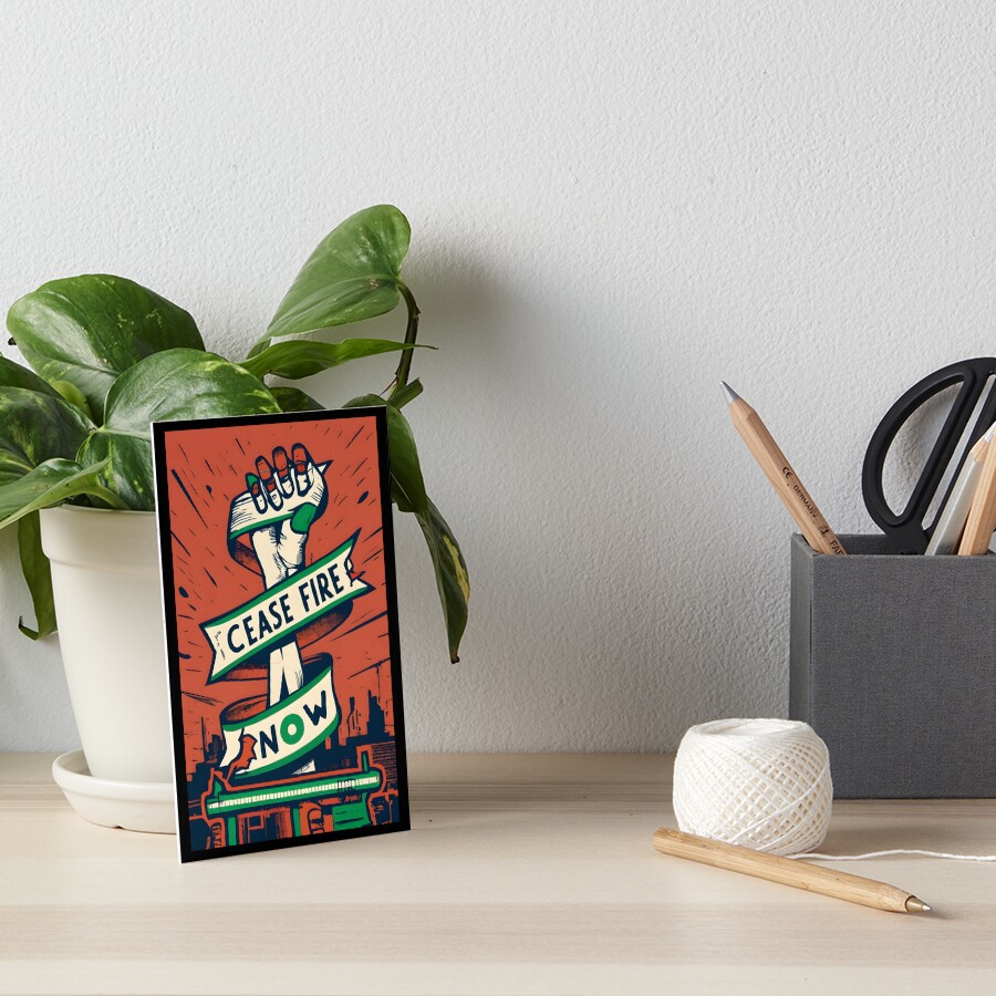 "Ceasefire - Ceasefire now - Free palestine Fist" Poster for Sale by ...