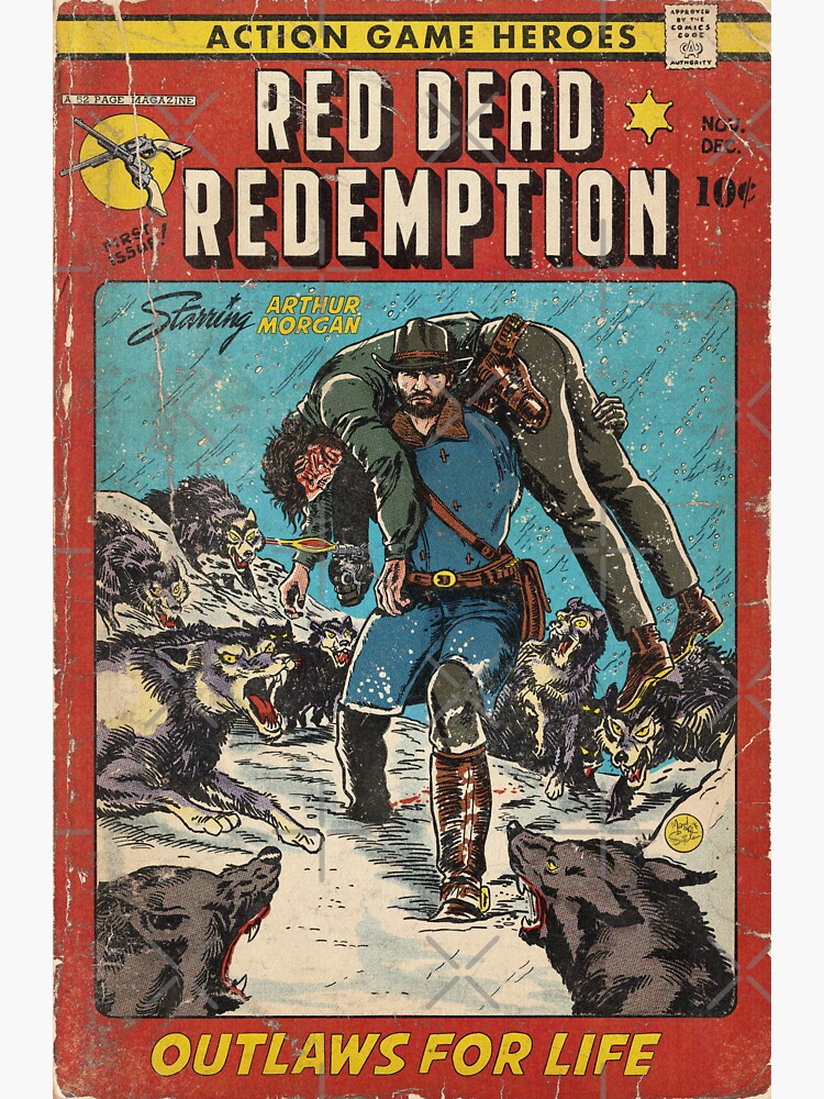 ""Outlaws For Life" Comic Book Cover Fan Art" Sticker for Sale by ...