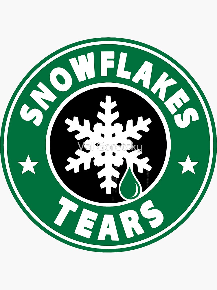 "snowflakes tears" Sticker for Sale by Val Goretsky | Redbubble