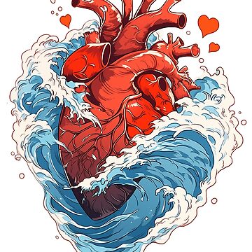 "heart organ stickers" Sticker by alchemydesign95 | Redbubble