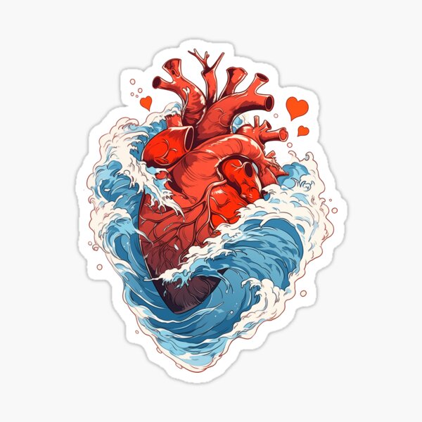 "heart organ stickers" Sticker by alchemydesign95 | Redbubble