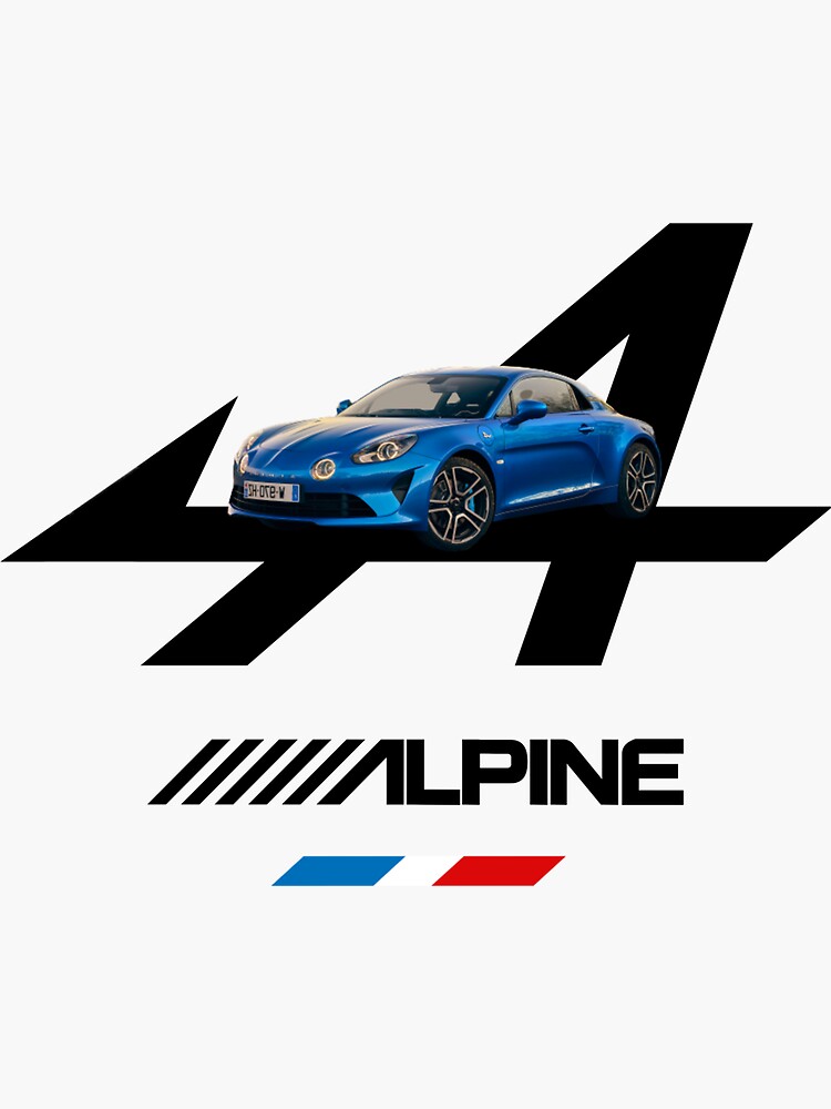 Sticker avec l'œuvre « Alpine a110 lgo » de l'artiste Shopfralipne ...