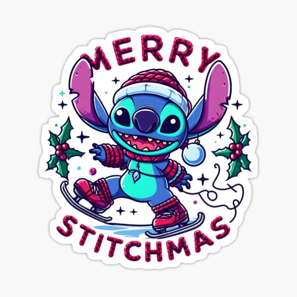 "Stitchmas " Sticker for Sale by BukovskyART | Redbubble