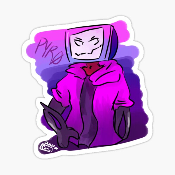 "Pyrocynical Sticker!!!" Sticker for Sale by CoryCactus | Redbubble