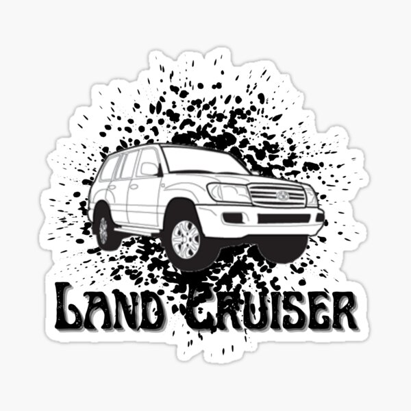 " Toyota Land Cruiser J100 Splash" Sticker for Sale by Off-Road-X ...