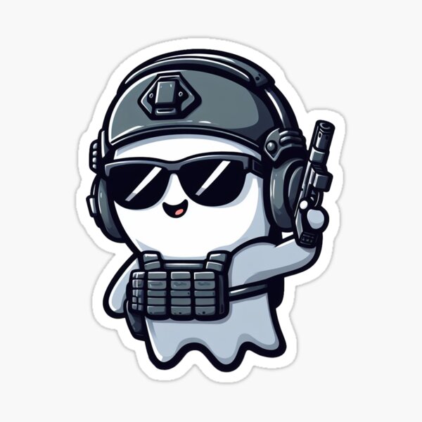 "Tactical ghost" Sticker for Sale by Wxjtecki | Redbubble