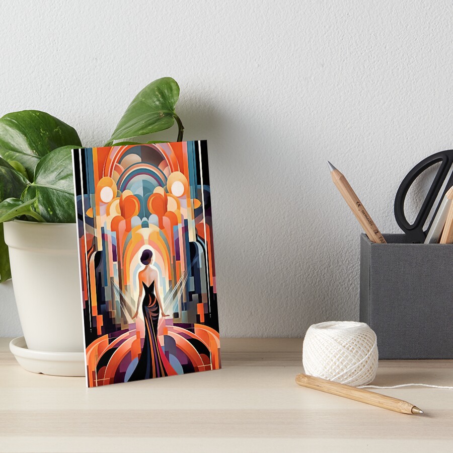 "Vintage Art Deco Poster with female figure" Poster for Sale by ...