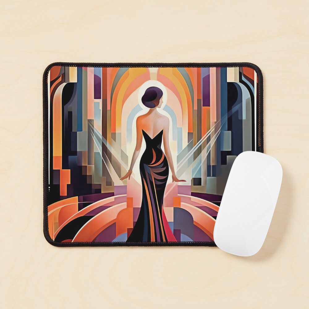 "Vintage Art Deco Poster with female figure" Poster for Sale by ...