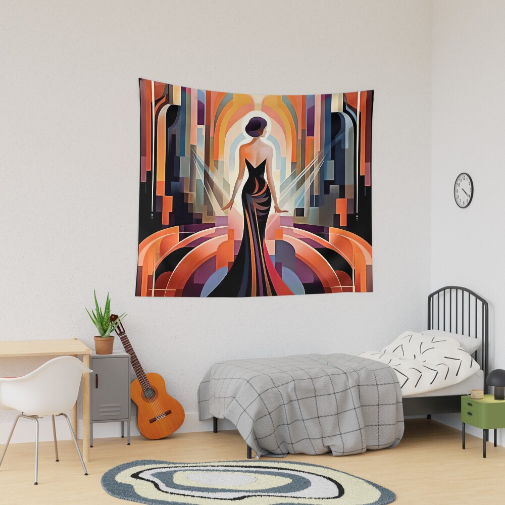"Vintage Art Deco Poster with female figure" Poster for Sale by ...