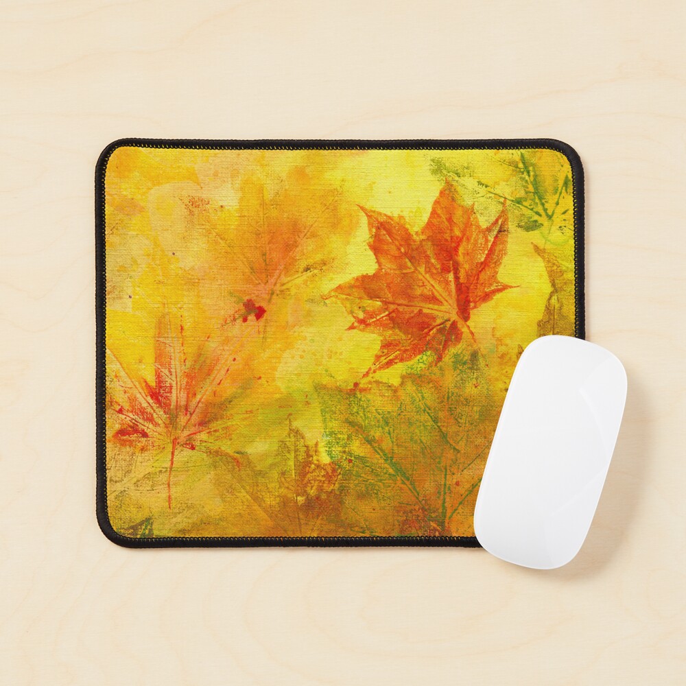 "Golden october abstract acrylic painting" Art Board Print for Sale by ...