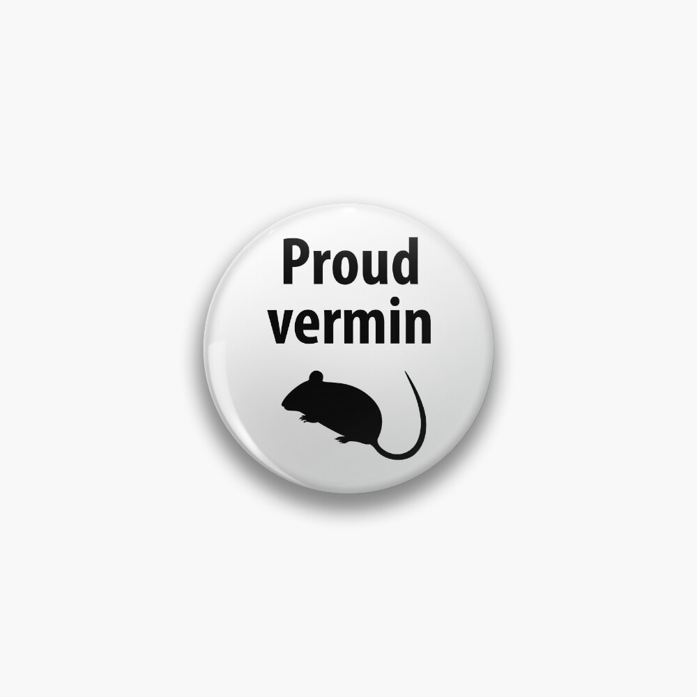 "Proud vermin " Sticker for Sale by RACHELDF | Redbubble