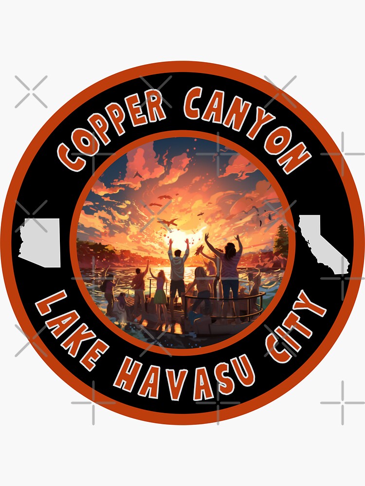 "Copper Canyon Lake Havasu City" Sticker for Sale by MojaveTradePost ...