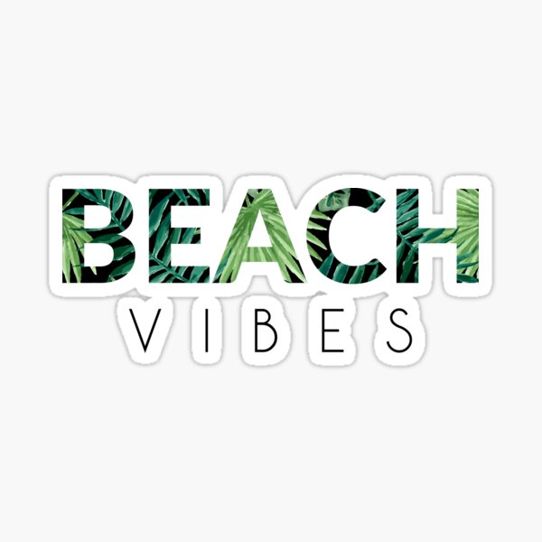 "Beach Vibes" Sticker by SSpictures | Redbubble
