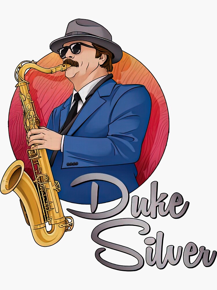 "Duke Silver" Sticker for Sale by ThePixelPulse | Redbubble