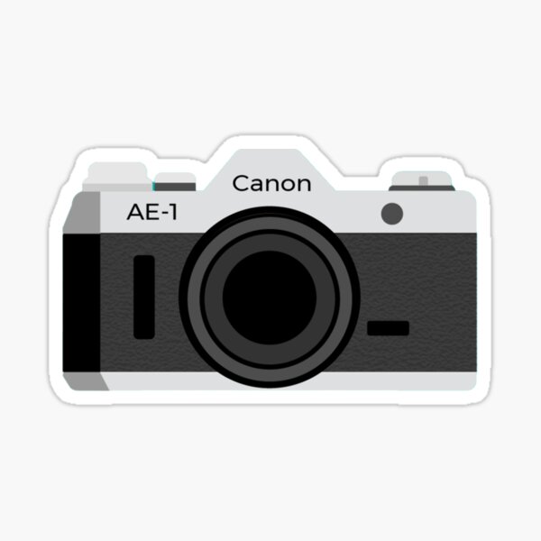 "Canon AE-1 Film Camera Sticker" Sticker for Sale by daisydreamland ...