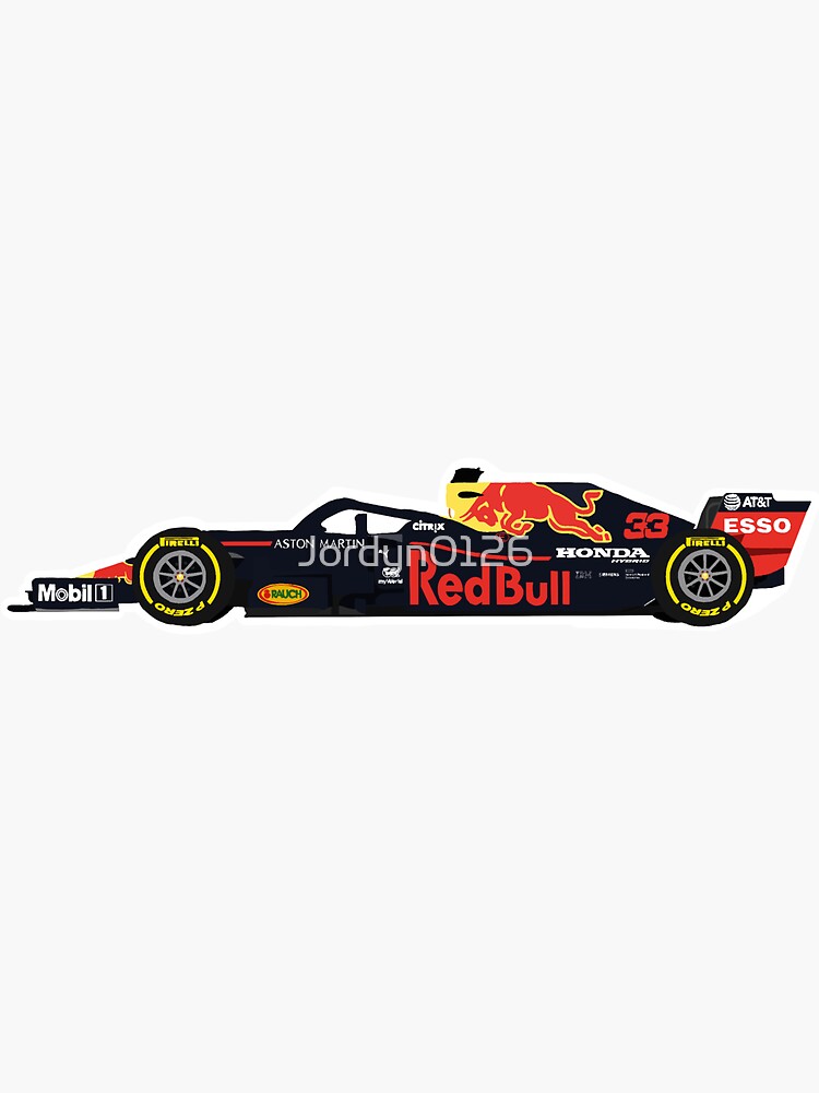 "Max Verstappen F1 Car" Sticker for Sale by Jordyn0126 | Redbubble