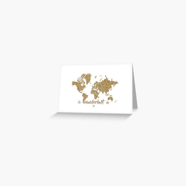 "world map" Greeting Card for Sale by BekimART | Redbubble