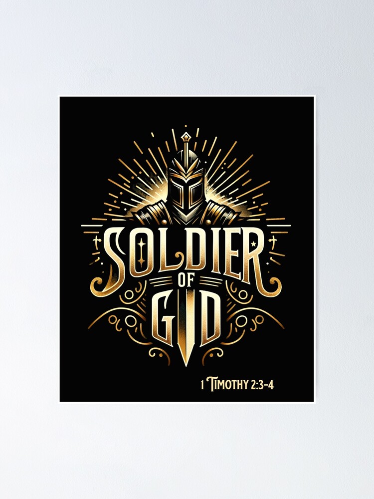 "Soldier of GOD" Poster for Sale by SoramDesign | Redbubble