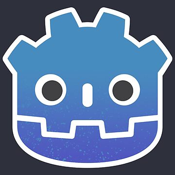 "Godot Stylized Logo" Sticker for Sale by Thurisaz Designs | Redbubble