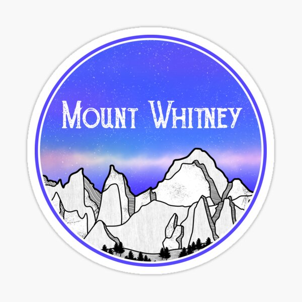 "Mount Whitney" Sticker by ekpatterns | Redbubble
