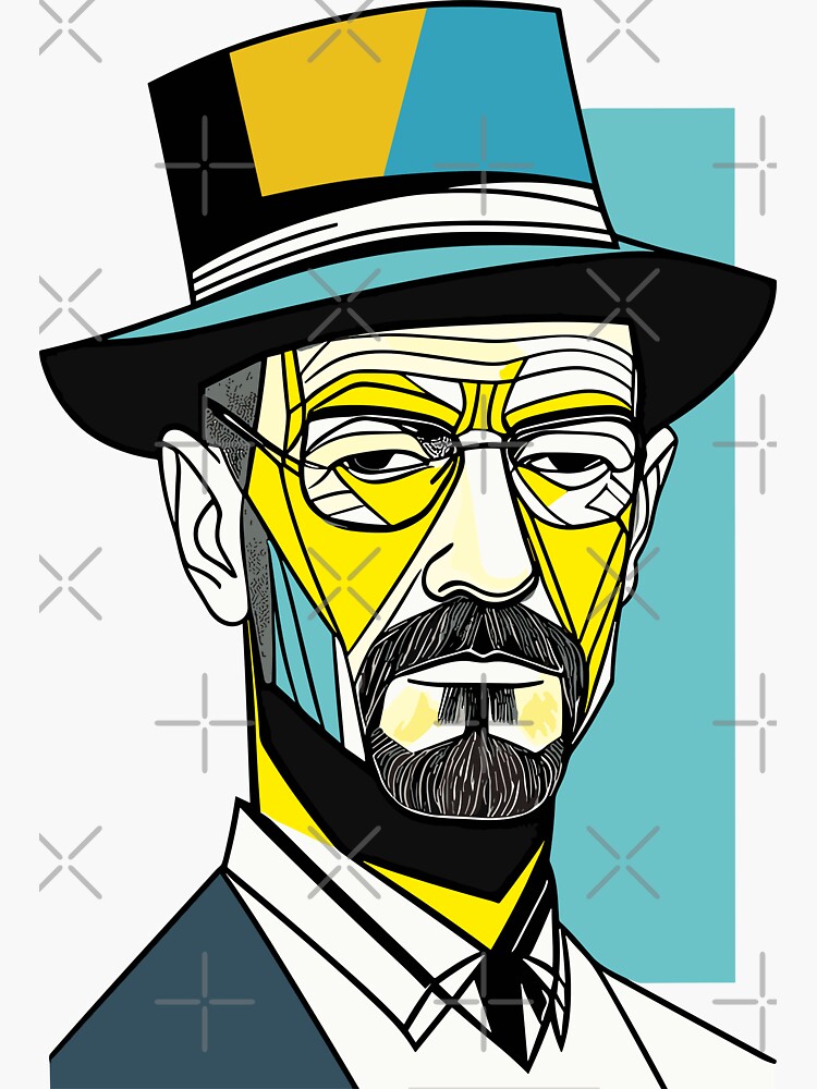 "Portrait of Drug Lord" Sticker for Sale by Ikibrai | Redbubble