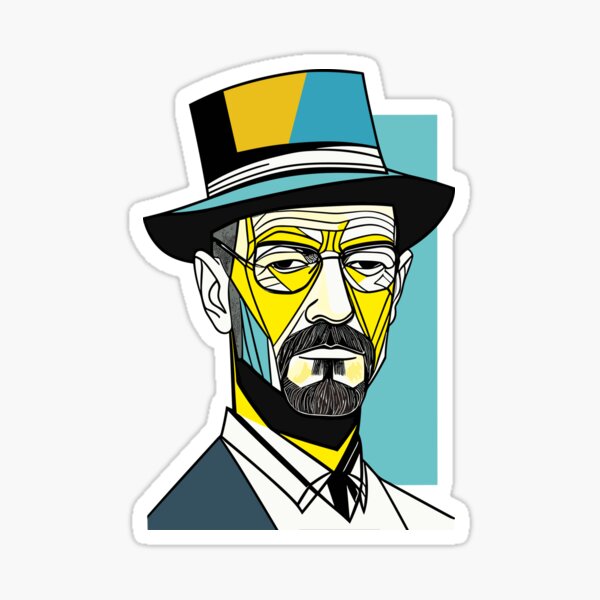 "Portrait of Drug Lord" Sticker for Sale by Ikibrai | Redbubble