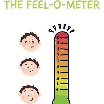 "Feel-O-Meter" Sticker for Sale by TinyHorseBooks | Redbubble