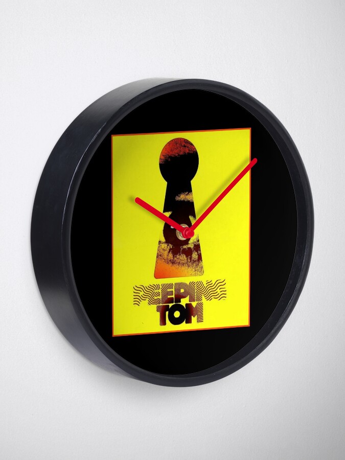 "PEEPING TOM (KEYHOLE) " Clock for Sale by DiscoVolante | Redbubble