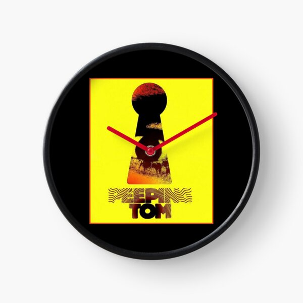 "PEEPING TOM (KEYHOLE) " Clock for Sale by DiscoVolante | Redbubble