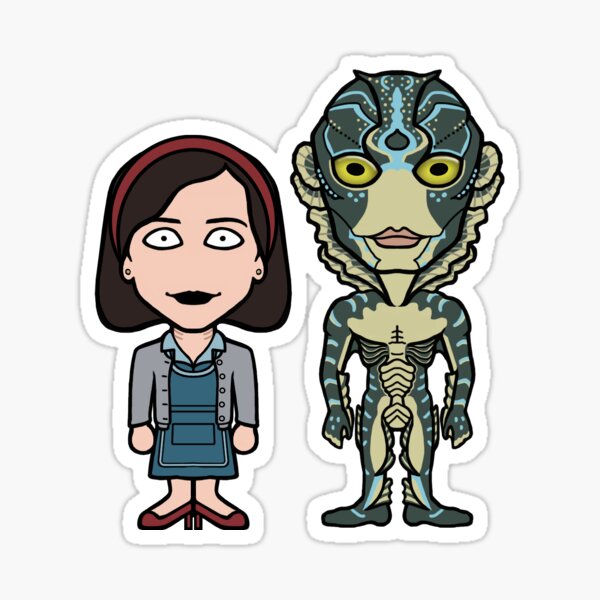"The Shape of Water" Sticker for Sale by redscharlach | Redbubble