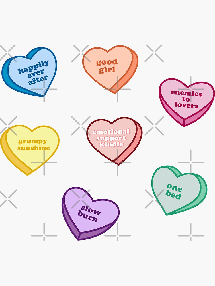 "Candy Heart Romance Tropes Book Packs Kindle Addict Gift Ideas Book ...