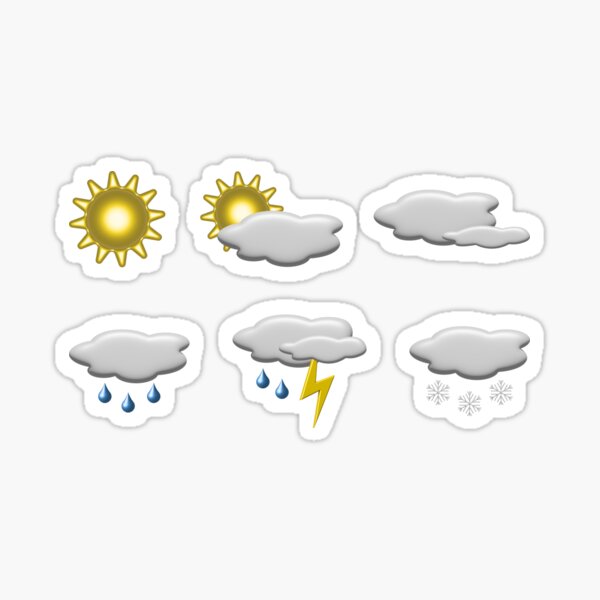 "Set of 3D weather icons. Weather news. Weather seasons forecast ...
