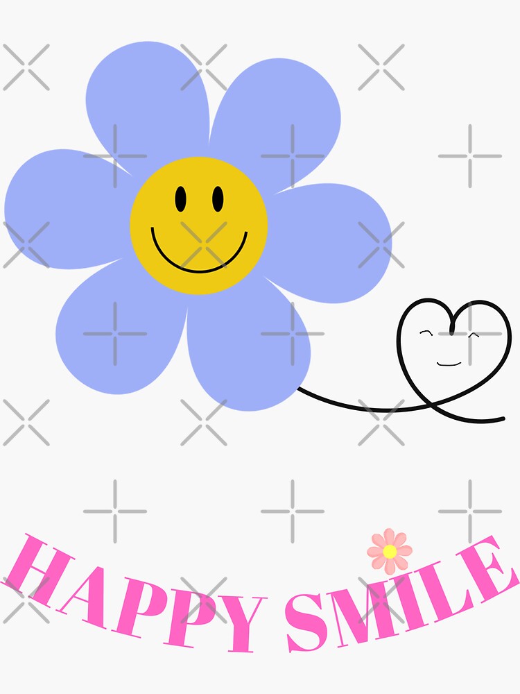 "happy smile" Sticker for Sale by Didagoodkey | Redbubble