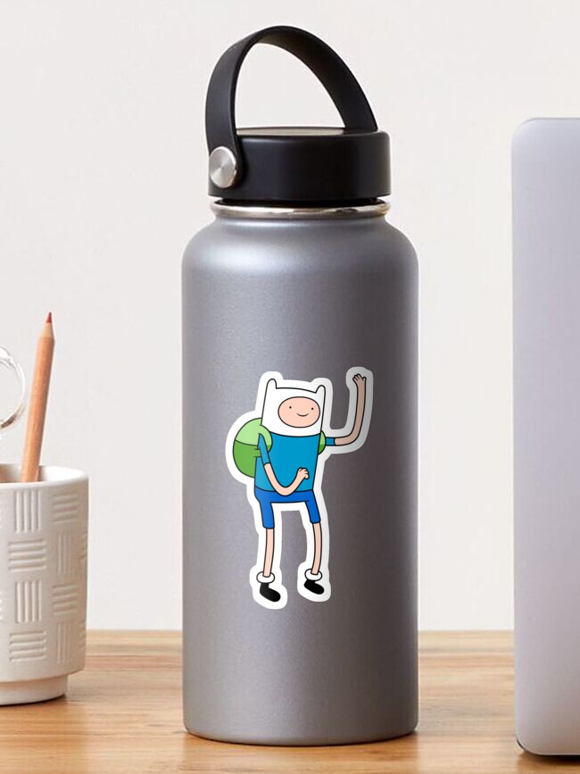 "Adventure Time Finn Sticker" Sticker for Sale by ipekart | Redbubble