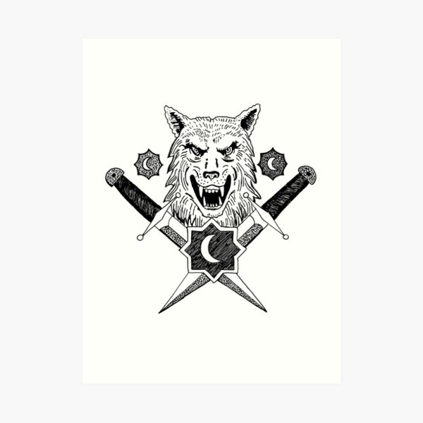 "Chechen Wolf" Art Print by michaelwpg | Redbubble