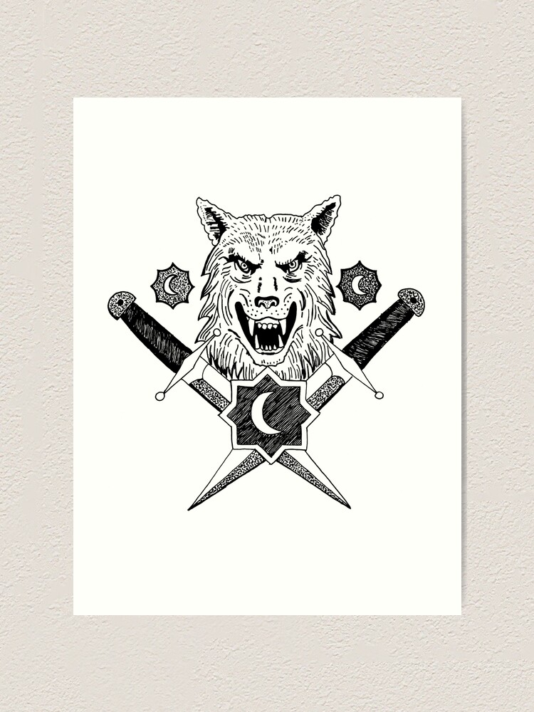 "Chechen Wolf" Art Print by michaelwpg | Redbubble