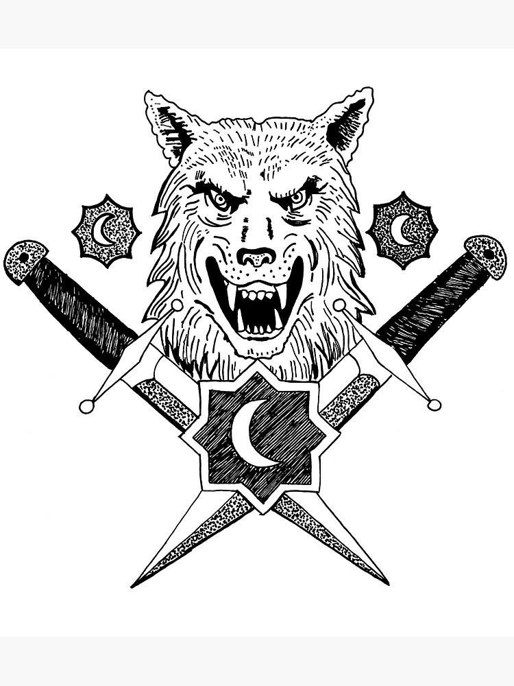 "Chechen Wolf" Art Print by michaelwpg | Redbubble