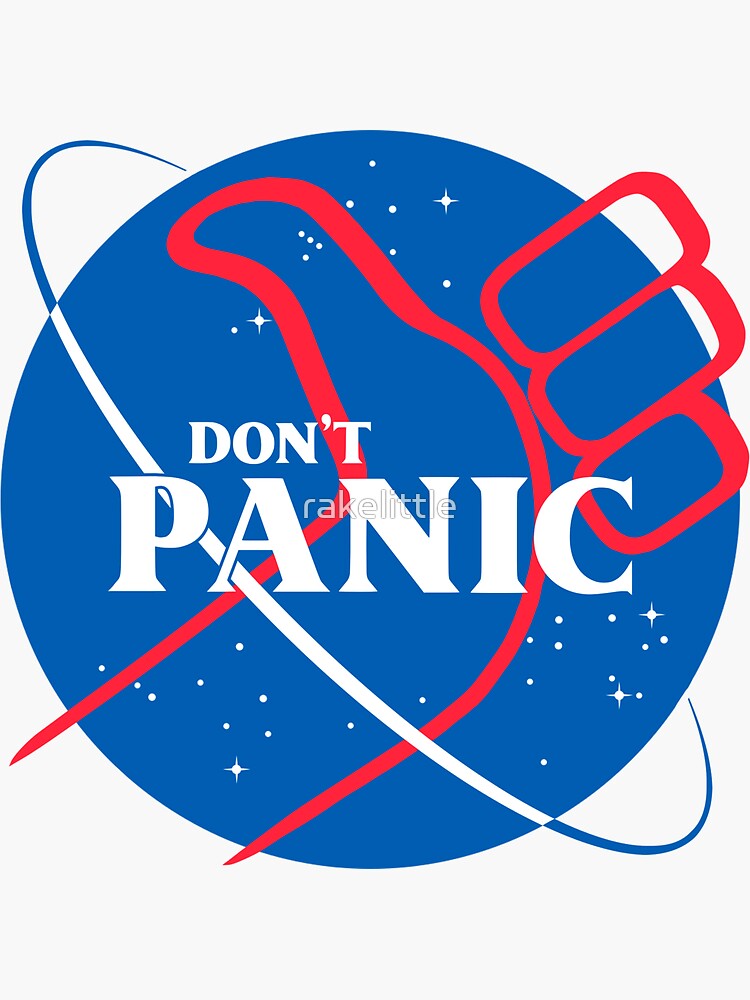 "Do not Panic" Sticker by rakelittle | Redbubble