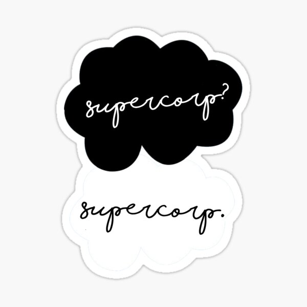 "Supercorp? Supercorp." Sticker for Sale by brenda-lee | Redbubble
