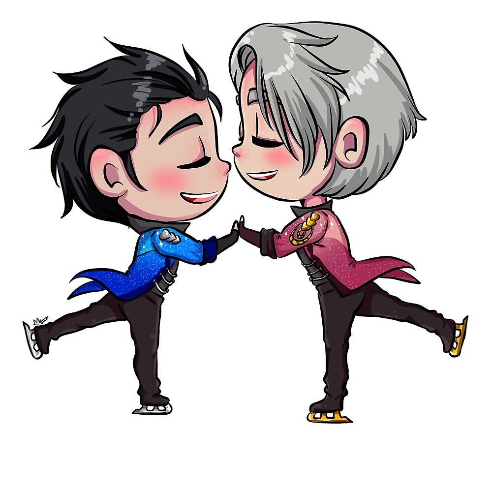 "yuri on ice chibis" by konekoilustra | Redbubble