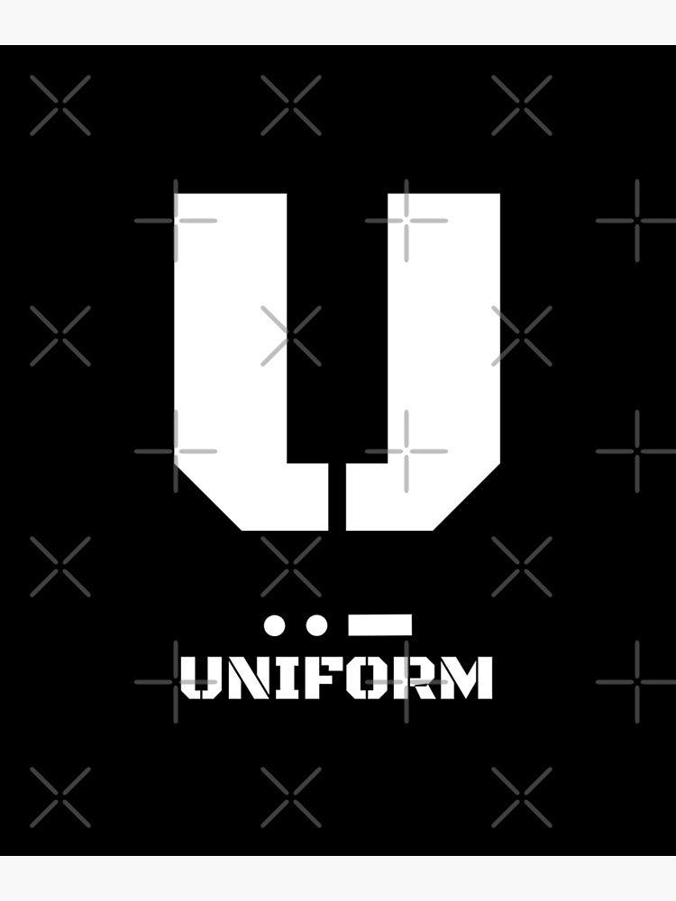 "Letter U(Uniform) Morse Code NATO Phonetic Alphabet" Poster for Sale ...