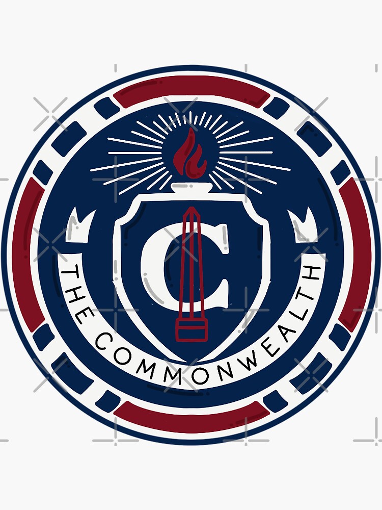 "The Commonwealth Logo" Sticker for Sale by EmilyRDR | Redbubble