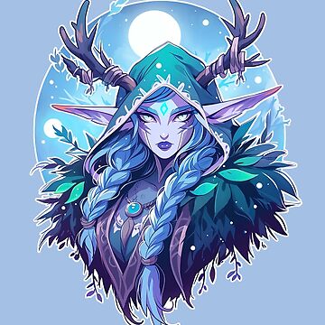 "Winter Druid" Sticker for Sale by A-Artistries | Redbubble