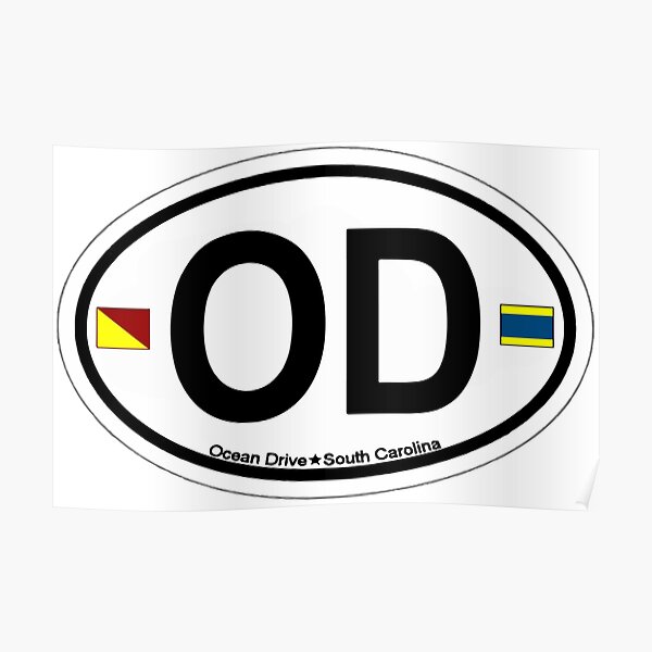 "Ocean Drive - South Carolina. " Poster by ishore1 | Redbubble