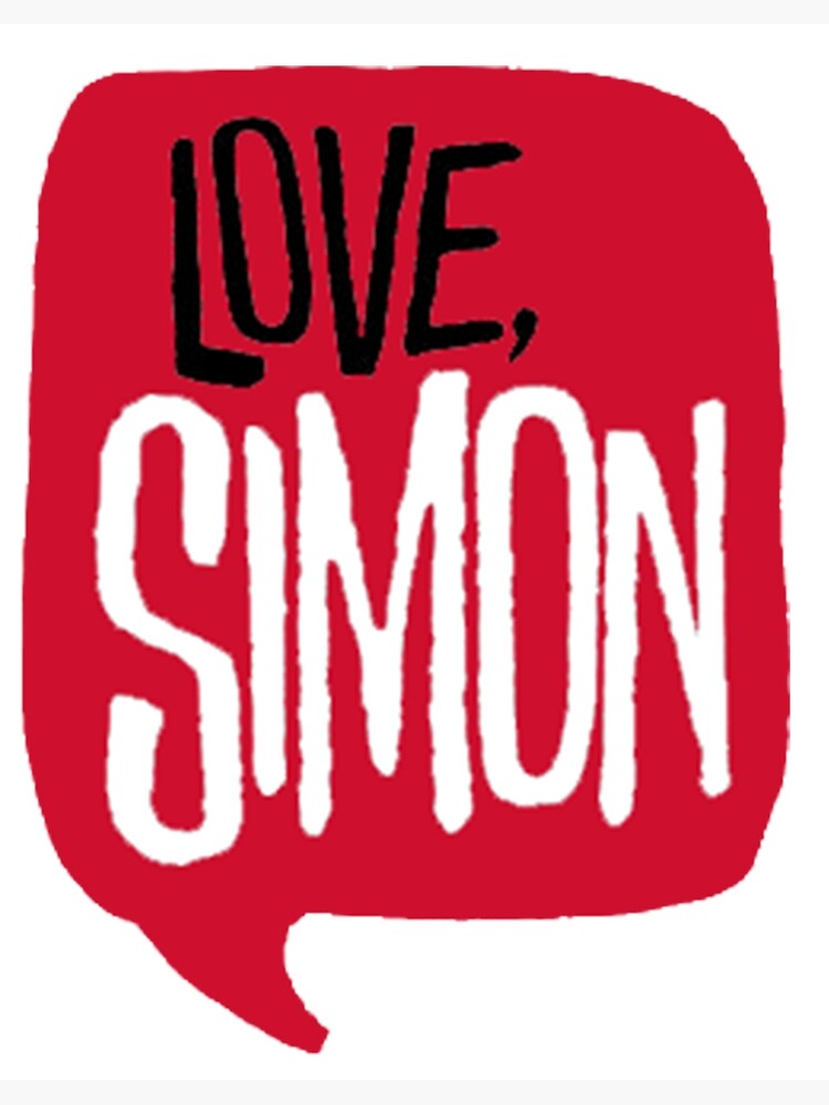 "love, simon" Poster by laureum | Redbubble